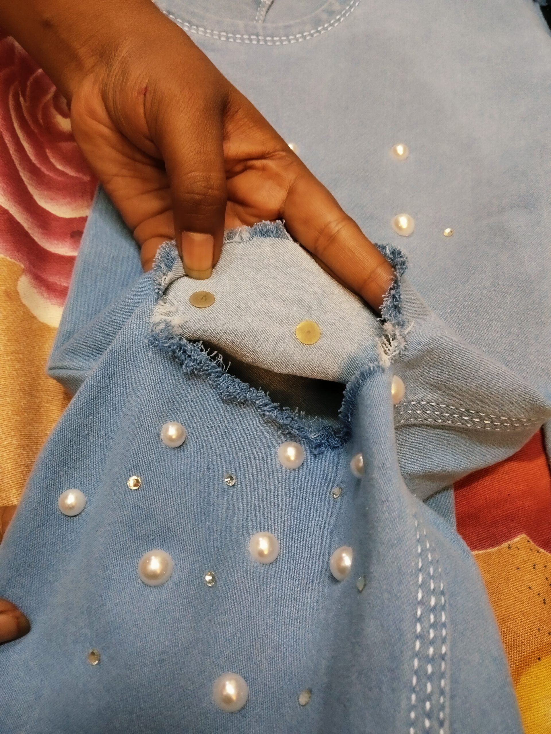 “Knee Break Denim with Pearl Accent: 5 Button A Bold, Eye-Catching ...